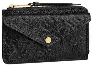 LOUIS VUITTON Card Holder Recto Reverso Monogram Empriente - Black