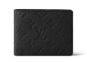 LOUIS VUITTON Wallet Ple Taurillon - Black