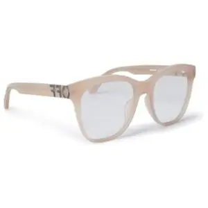 Off-White Style 69 Eyeglasses - Beige/clear Lens (oerj069s24pla0016100/fr)