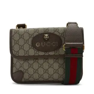 Gucci Neo Vintage Gg Supreme Messenger Bag - Beige/ebony