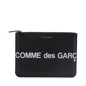 Comme Des Garçons Sa5100hl Huge Logo Wallet - Black