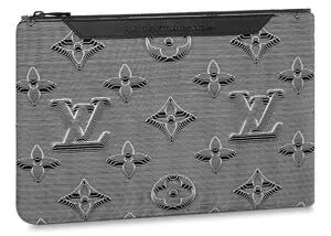 LOUIS VUITTON Reversible Monogram 3d Pouch - Gray/rainbow