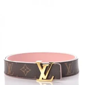 LOUIS VUITTON Initiales Reversible Monogram Belt - Rose Poudre