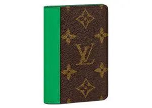 LOUIS VUITTON Pocket Organizer Monogram Macassar - Minty Green