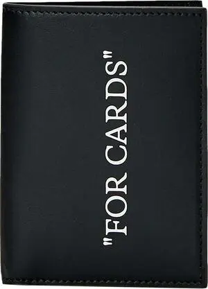 Off-White Quote Bookish Wallet - Black