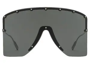 Gucci Mask-shaped Sunglasses - Black/silver (705386 I3330 8012)