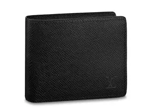 LOUIS VUITTON Slender Wallet Taiga - Black
