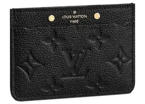LOUIS VUITTON Card Holder Monogram Empreinte - Black