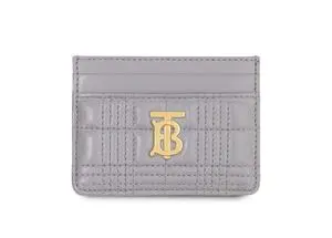Burberry Quilted Lola Card Holder - Grey