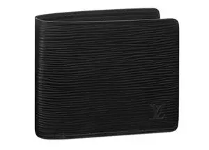 LOUIS VUITTON Ple Wallet Epi - Black