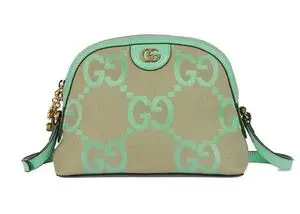 Gucci Ophidia Jumbo Gg Small Shoulder Bag - Camel/mint