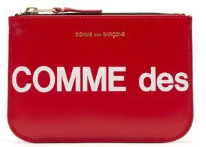 Comme Des Garçons Sa8100hl Huge Logo Wallet - Red