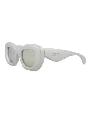 Loewe Cat Eye Sunglasses - Grey Grey Silver (lw40117i/47/20c)