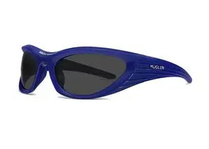 GENTLE MONSTER X Mugler Spiral Sunglasses - Blue/gray (02 V2)