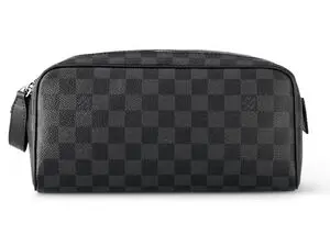 LOUIS VUITTON Dopp Kit Toilet Pouch - Damier Graphite Canvas