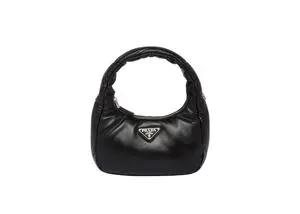 Prada Soft Padded Nappa Leather Mini Bag - Black