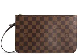 LOUIS VUITTON Damier Ebene Pochette - Red