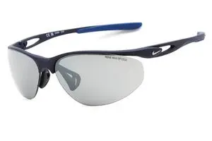 Nike Aerial Sunglasses - Matte Midnight Navy Blue/silver Flash (dz7352/410)