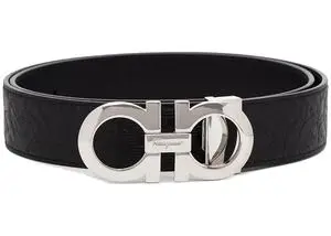 SALVATORE FERRAGAMO Reversible And Adjustable Gancini Belt 724127