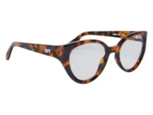 Off-White Style 62 Eyeglasses - Havana Blue Light Block (oerj062s24pla0016000/fr)