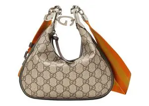 Gucci Attache Small Shoulder Bag - Beige/ebony