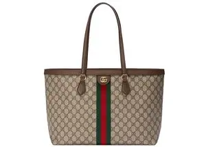 Gucci Ophidia Gg Medium Tote - Beige/ebony