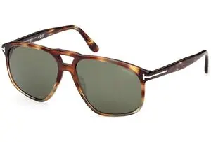 TOM FORD Navigator Sunglasses - Havana/green (ft1000/56n