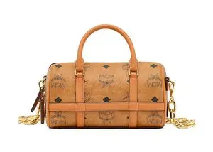 Mcm Delmy Boston Bag Mini Visetos
