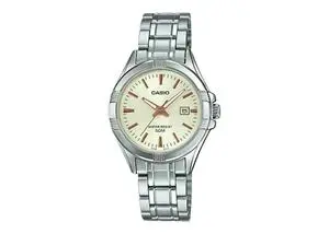 Casio Analog Watch With Band - Stainless Steel