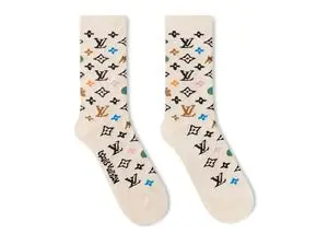 LOUIS VUITTON By Tyler, The Creator Monogram Craggy Socks - Beige