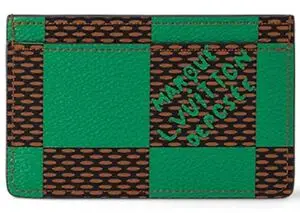 LOUIS VUITTON Porte Cartes Simple Damier Pop - Green