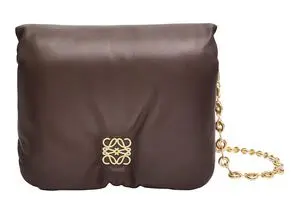 Loewe Puffer Goya Shoulder Bag - Dark Chocolate