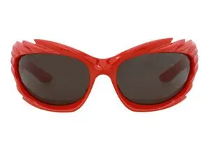 Balenciaga Shieldframe Bio Injection Sunglasses - Red/grey (bb0255s/30013967