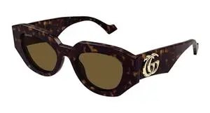 Gucci Oval Sunglasses - Brown (gg1421s/002/fr)
