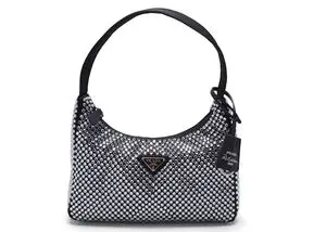Prada Re-edition 2000 Mini Bag - Black/crystal
