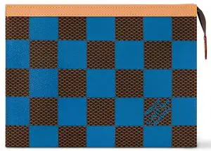 LOUIS VUITTON Pochette Voyage Damier Pop - Blue