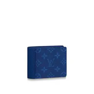 LOUIS VUITTON Ple Wallet Monogram Pacific Taiga - Blue