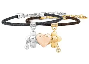 LOUIS VUITTON Vivienne Amour Bracelet - Monogram Canvas/silver