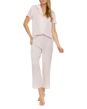 Flora Nikrooz Floral Nikrooz Laurena Capri Pajama Set - Beige