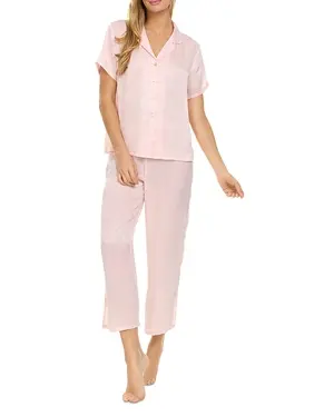 Flora Nikrooz Floral Nikrooz Laurena Capri Pajama Set - Pink