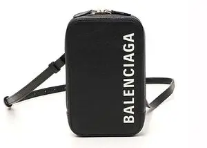 Balenciaga Cash Zip Phone Holder - Black/white