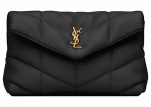 Saint Laurent Pouch In Quilted Lambskin