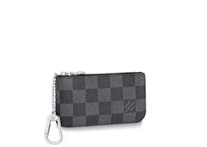 LOUIS VUITTON Pochette Cle Key Pouch Damier Graphite - Black/gray