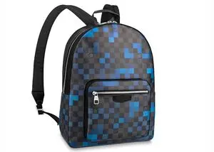 LOUIS VUITTON Josh Backpack Damier Graphite Pixel