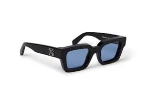 Off-White Virgil Square Sunglasses - Black/light Blue (oeri126s24pla0011040/fr)