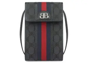 Gucci X Balenciaga The Hacker Project Phone Bag - Black