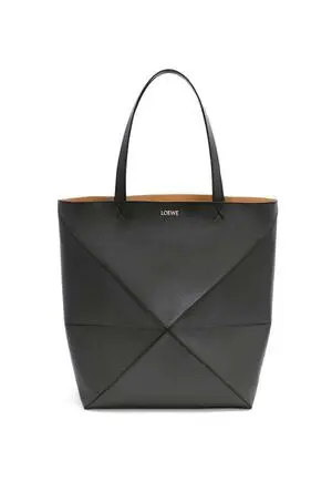 Loewe Large Puzzle Fold Tote - Black