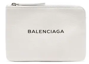 Balenciaga Everyday Clutch - White