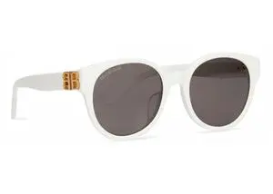 Balenciaga Dynasty Round Sunglasses - White
