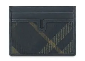 Burberry Sandon Coated Madeira Card Holder - Shadow